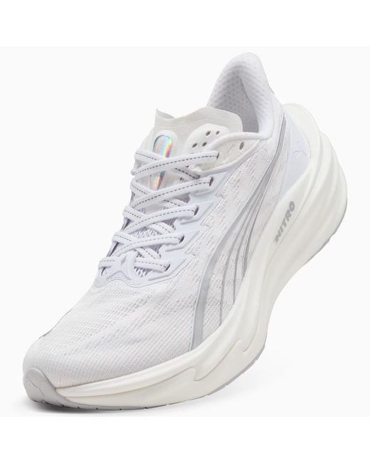 PUMA Deviate Nitroâ 4 Running Shoes /Feather in White | Lyst UK