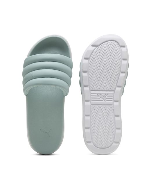 PUMA Karmen Puffy Slides in Blue | Lyst