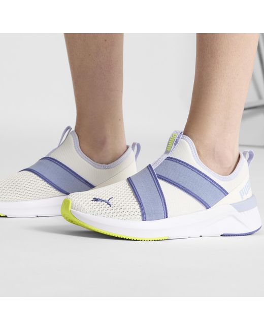 PUMA Softride Harli Slip-On Running Shoes in Blue | Lyst