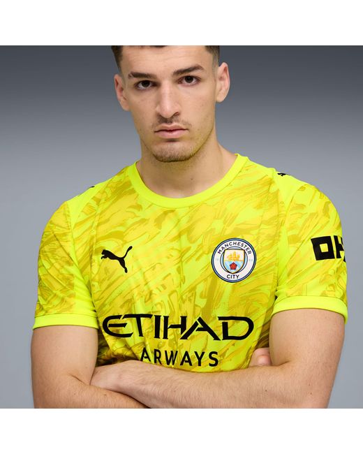 PUMA Manchester City 25/26 Goalkeeper Jersey in Yellow for Men | Lyst UK