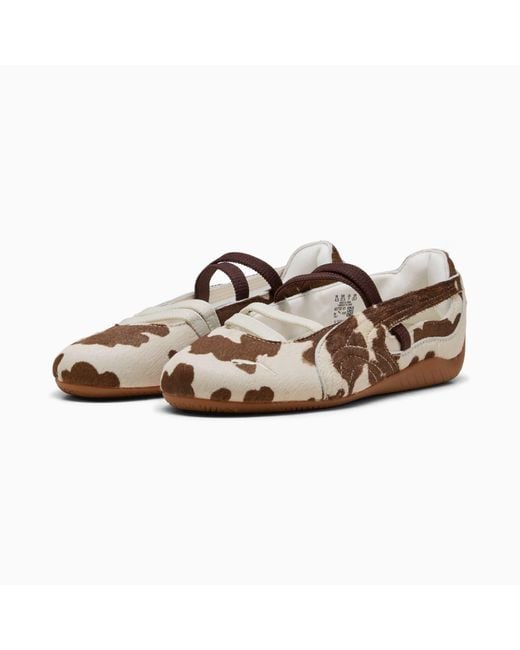 PUMA Speedcat Ballet Cow Print Shoes in Brown | Lyst UK
