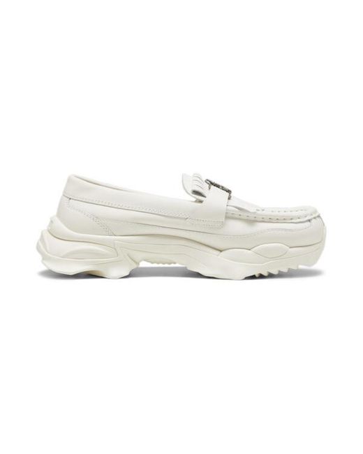 PUMA X Palomo Nitefox Leather Loafer Shoes in White | Lyst