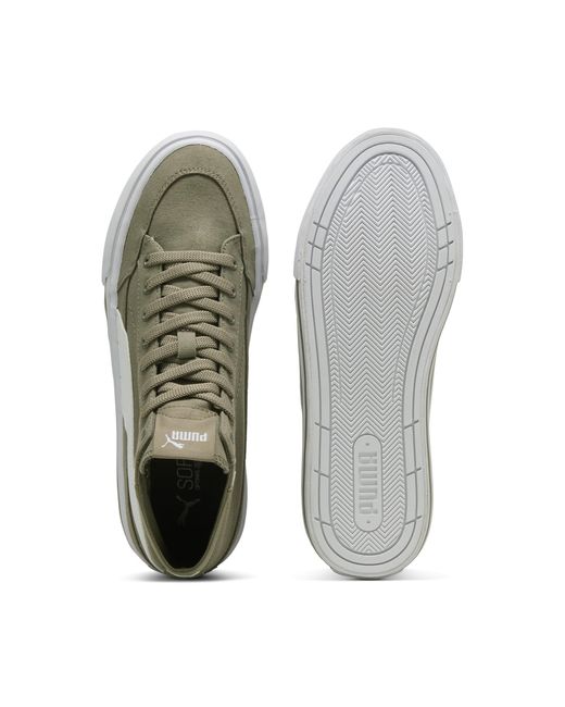 PUMA Court Classic Formstrip Mid Sneakers in Green for Men | Lyst