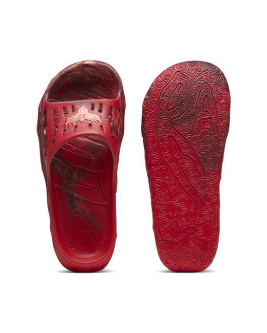PUMA X Lamelo Ball Mb.03 Basketball Slides in Red | Lyst