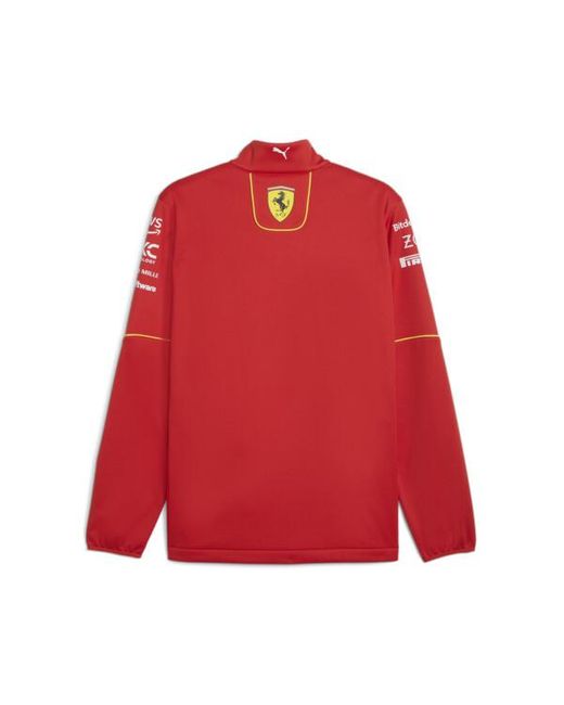 PUMA Scuderia Ferrari Team 'Softshell Jacket in Red for Men | Lyst