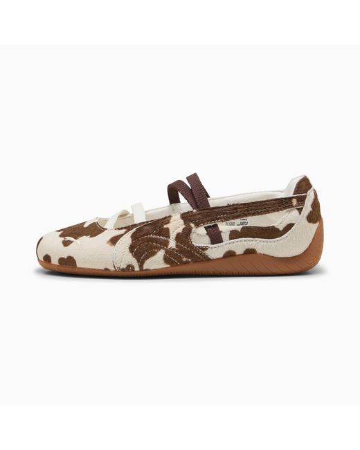 PUMA Speedcat Ballet Cow Print Sneakers in Brown | Lyst UK