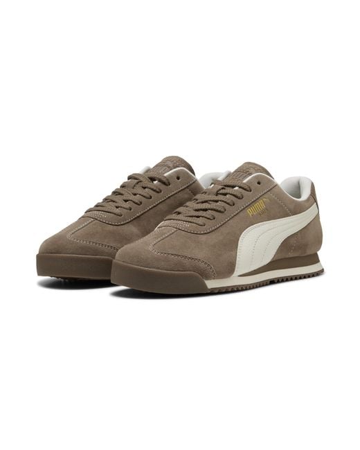 PUMA Roma Suede Sneakers in Brown for Men | Lyst