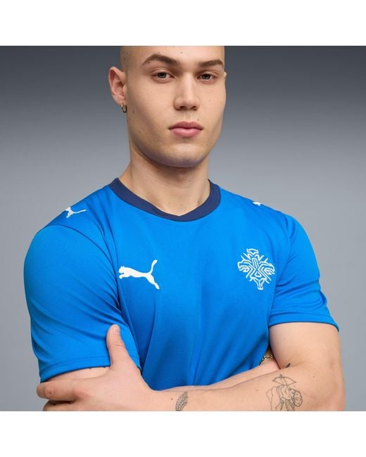 PUMA Iceland Home Jersey Royal in Blue for Men | Lyst UK
