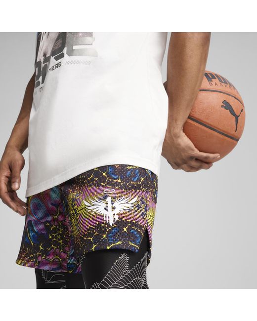 PUMA X Lamelo Ball Alien Skin 2-In-1 Basketball Tights in White for Men ...