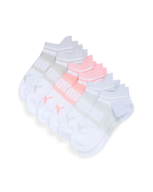 PUMA Terry Low-Cut Socks (6 Pairs) in White | Lyst
