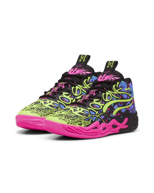 PUMA Mb.04 Heem Basketball Shoes, /Luminous/Electric Lime in Green | Lyst