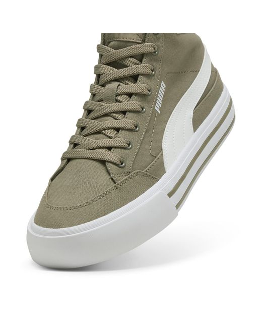 PUMA Court Classic Formstrip Mid Sneakers in Green for Men | Lyst