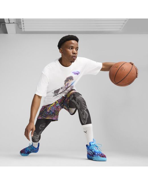 PUMA X Lamelo Ball Alien Skin 2-In-1 Basketball Tights in White for Men ...