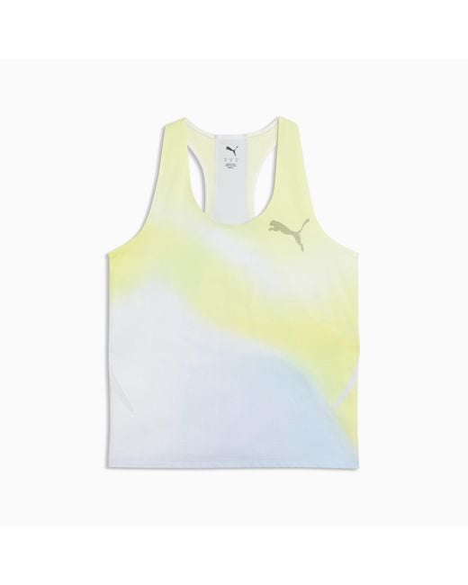 PUMA Lightspeed Ultraweave Graphic Running Singlet in Green | Lyst UK