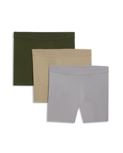 PUMA 'Ultra Soft Boxer Briefs 3 Pack in Gray for Men | Lyst