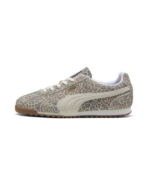 PUMA Arizona Leopard Animal Print Sneakers in Gray | Lyst