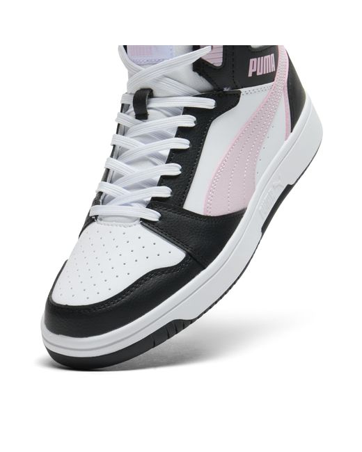 PUMA Rebound V6 Mid Sneakers in Black | Lyst