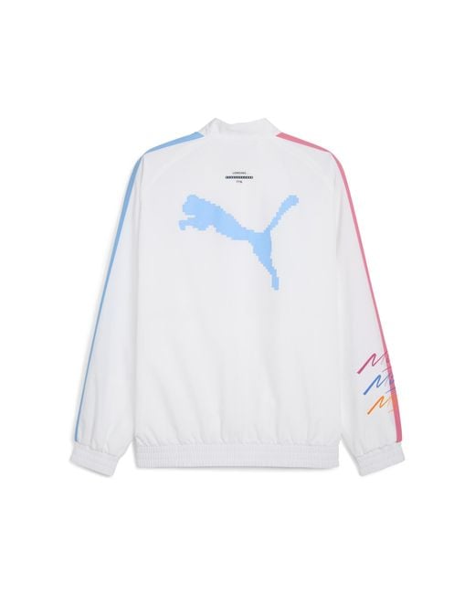 PUMA Scuderia Ferrari Miami Limited Edition T7 Jacket in White for Men ...
