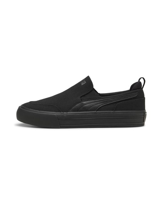 PUMA Court Classic Vulcanized Slip-On Shoes in Black for Men | Lyst