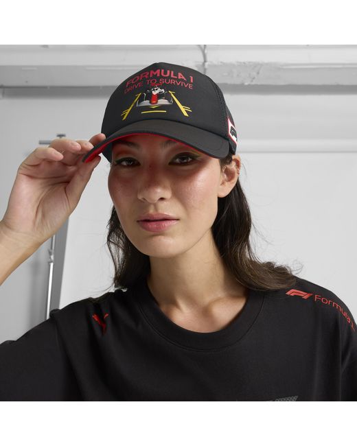 PUMA F1Â X Dts X Trucker Cap in Black | Lyst