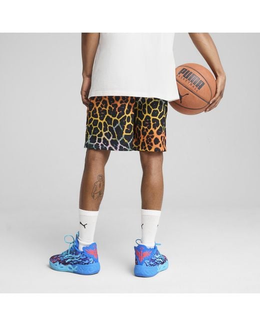 PUMA X Lamelo Ball Alien Skin Basketball Shorts in Blue for Men | Lyst