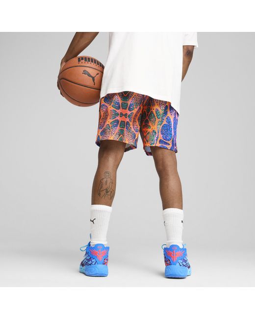 PUMA X Lamelo Ball Alien Skin Basketball Shorts in Blue for Men | Lyst