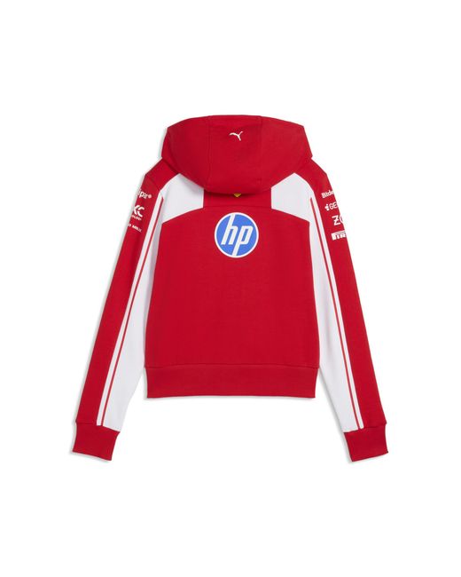 PUMA Scuderia Ferrari Hp Replica Cropped Hoodie in Red | Lyst UK