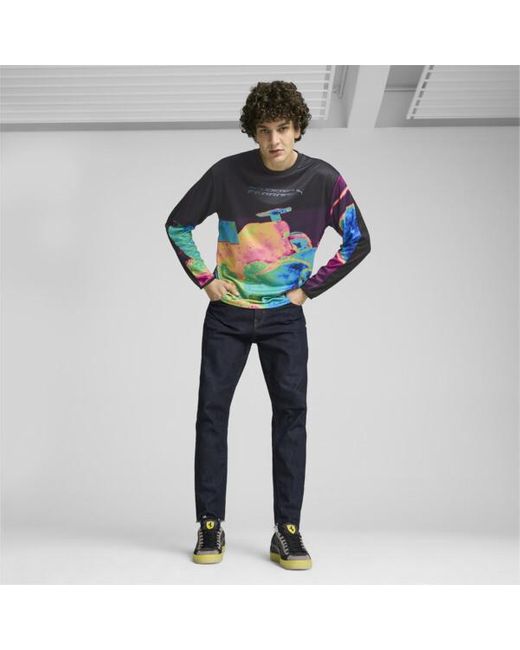 PUMA Scuderia Ferrari Suede Trippy Sneakers in Black | Lyst