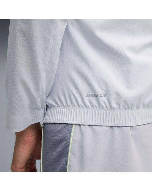 PUMA Lightspeed Ultraweave Graphic Running Jacket Mist/Aop in Grey for ...