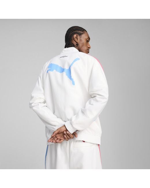 PUMA Scuderia Ferrari Miami Limited Edition T7 Jacket in White for Men ...
