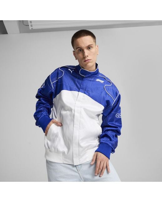 PUMA F1Â Racing Jacket in Blue for Men | Lyst