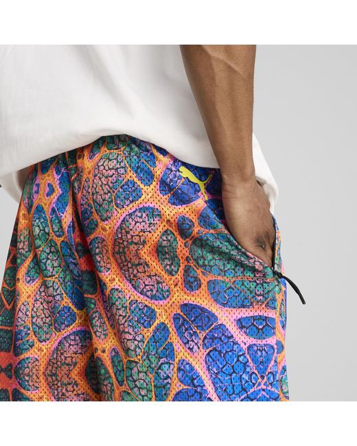 PUMA X Lamelo Ball Alien Skin Basketball Shorts in Blue for Men | Lyst