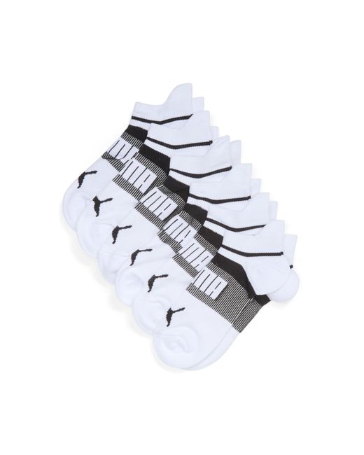 PUMA Terry Low-Cut Socks (6 Pairs) in White | Lyst