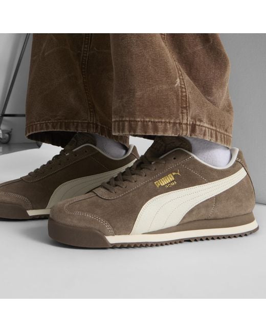 PUMA Roma Suede Sneakers in Brown for Men | Lyst