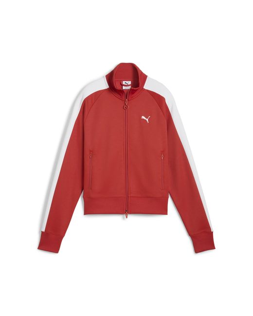 PUMA T7 Always On Short Track Jacket in Red | Lyst