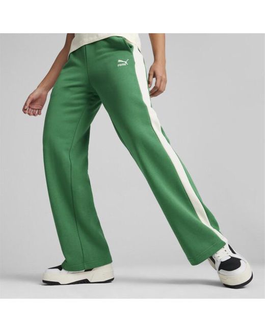PUMA Iconic T7 Straight Pants in Green | Lyst