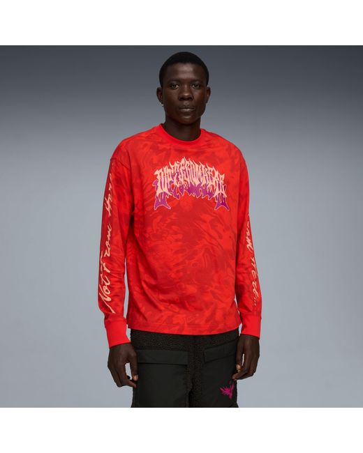 PUMA Lamelo Ball Supernova Oversized T-Shirt in Red for Men | Lyst UK