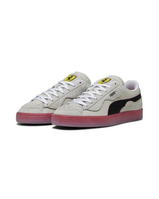 PUMA Scuderia Ferrari Suede Trippy Sneakers in White | Lyst