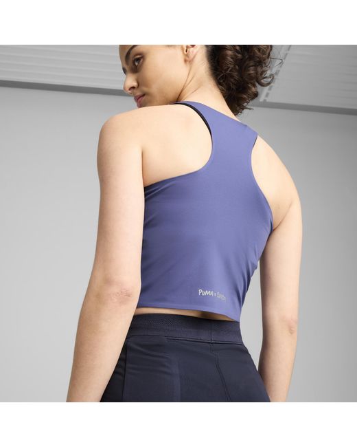 PUMA X Saysky Running Crop Top in Blue | Lyst