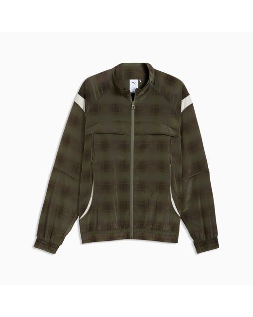 PUMA Clrt Printed Jacket in Green | Lyst UK