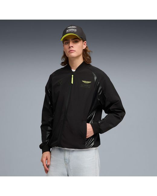 PUMA X Aston Martin Aramco F1Â Team Bomber Jacket in Black for Men ...
