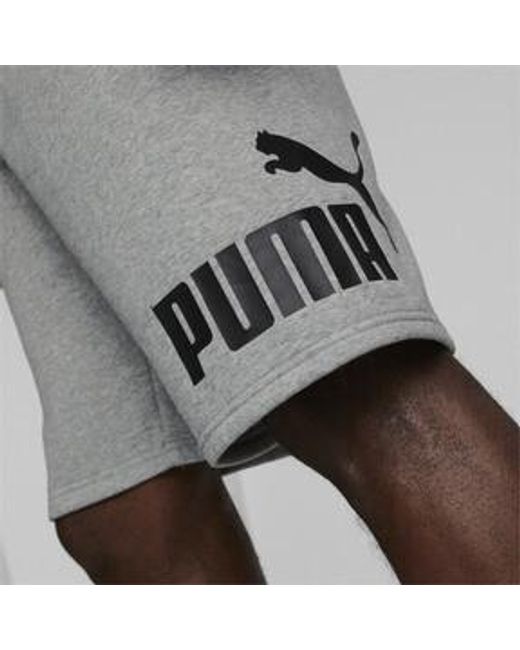 PUMA Logo '10" Shorts in Gray for Men | Lyst