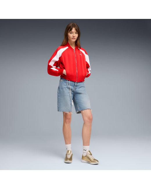 PUMA Future..Archive Oversized Jacket in Red | Lyst UK