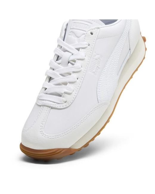 PUMA Easy Rider Leather Sneakers in White | Lyst