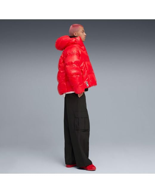PUMA Tech-X Oversized Primaloftâ Puffer Jacket in Red for Men | Lyst UK
