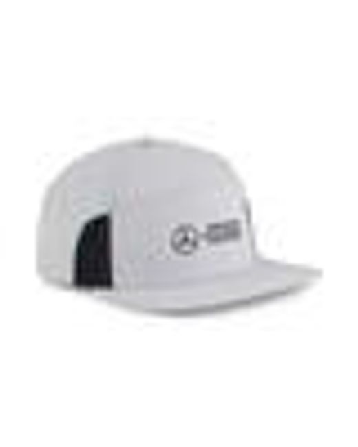 PUMA Mercedes-Amg Petronas F1Â Flat Brim Cap in White | Lyst