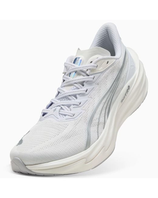 PUMA Deviate Nitroâ 4 Running Shoes /Feather in White for Men | Lyst UK