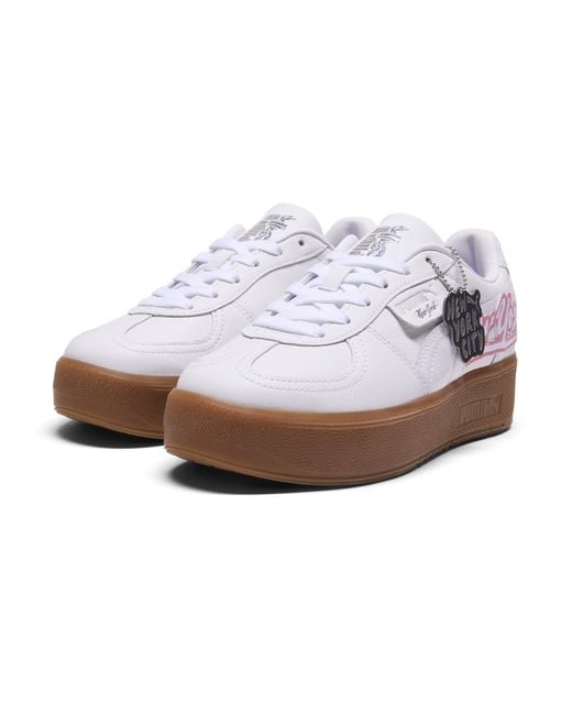 PUMA Palermo Elevata Nyc Graffiti Sneakers in White | Lyst
