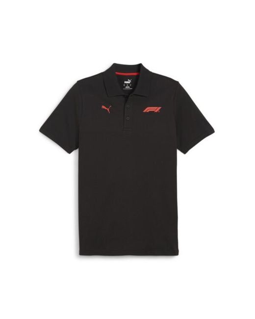 PUMA F1Â Ess Logo 'Motorsport Polo Shirt in Gray for Men | Lyst