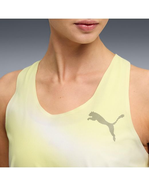 PUMA Lightspeed Ultraweave Graphic Running Singlet in Green | Lyst UK